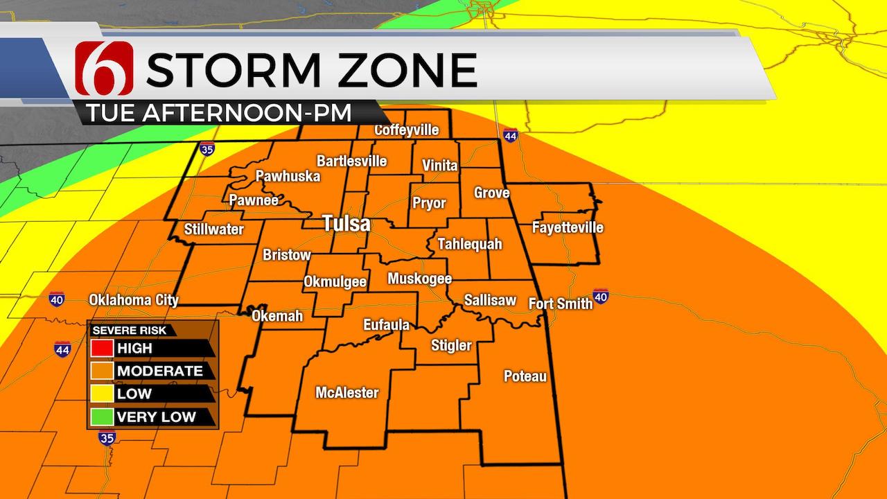 Tracking Two Systems, Severe Weather Threats For Northeastern Oklahoma