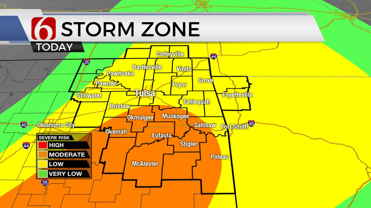 Strong To Severe Storms Friday For Green Country