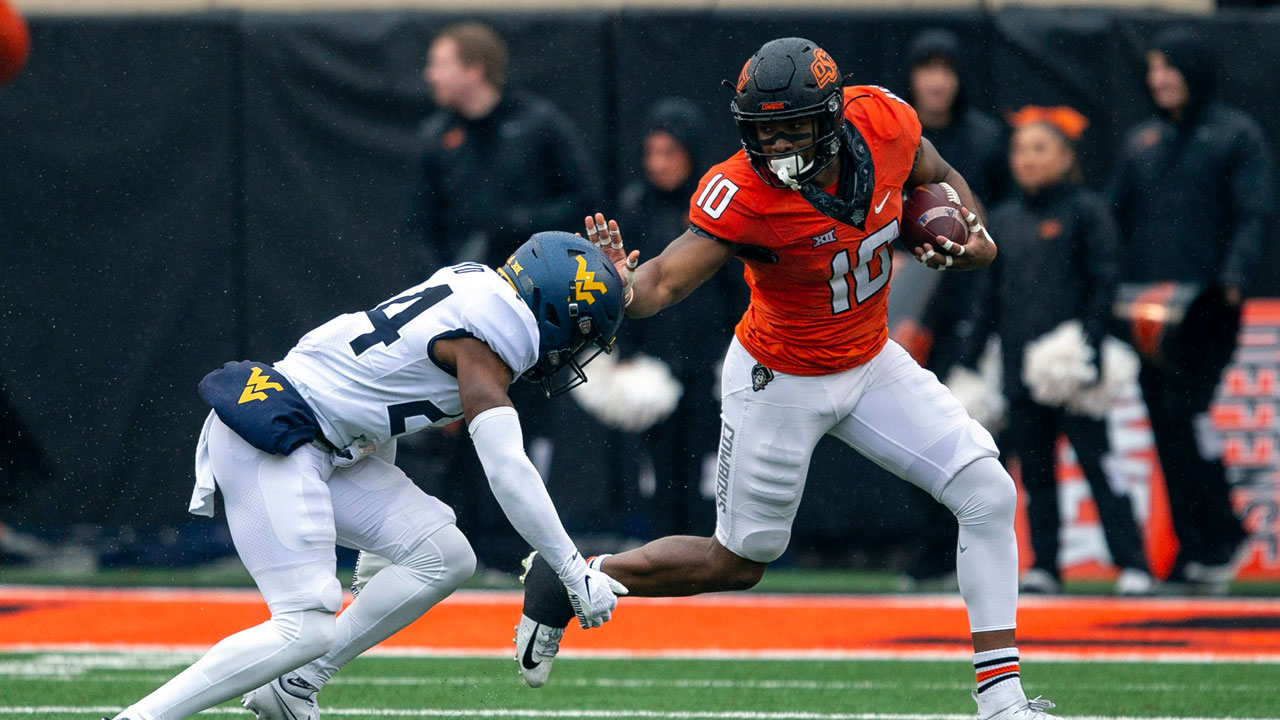 Anderson’s 2 Long TD Runs Help W. Virginia Top Oklahoma St.