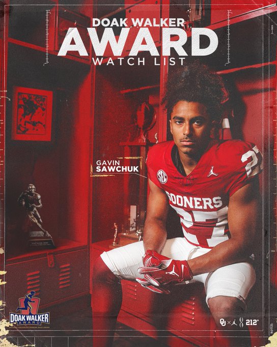 Gavin Sawchuk Added To Doak Walker Award Watch List