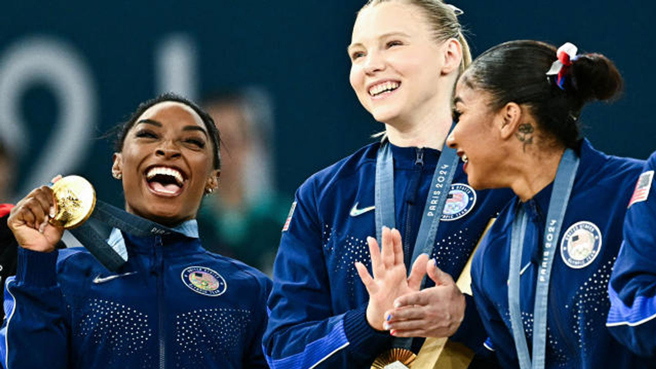 Simone Biles, Team USA Win Gold At Women's Gymnastics Team Final