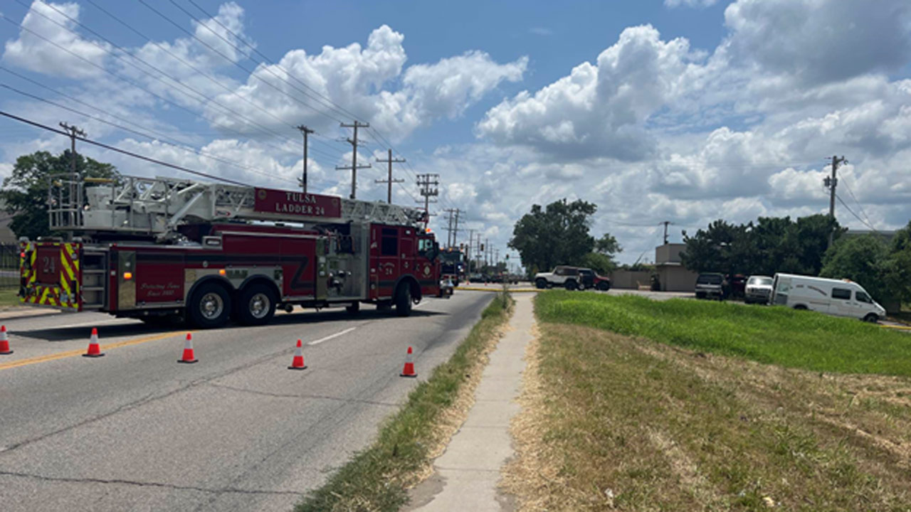 Firefighters Put Out Large Building Fire North Of I-244