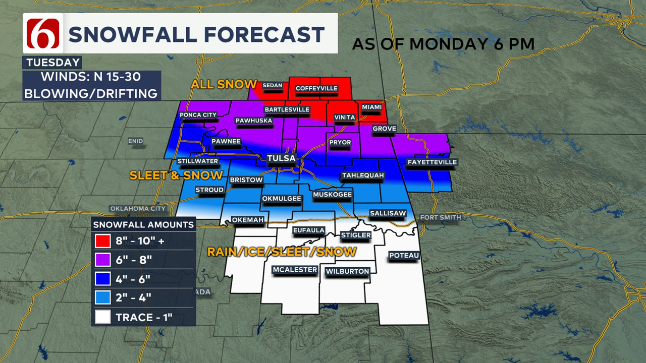 DIGITAL EXCLUSIVE: Tulsa winter weather timeline with Travis and Stacia