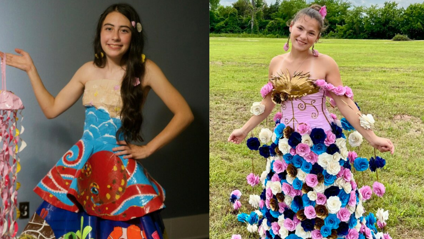 Oklahoma teens craft Duct Tape prom gowns for $15K contest