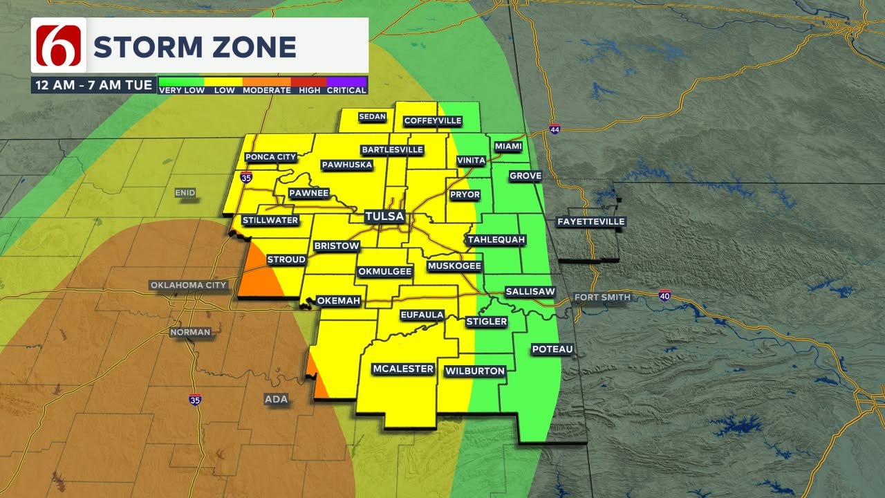 TIMELINE: When severe weather, strong winds will move through Oklahoma