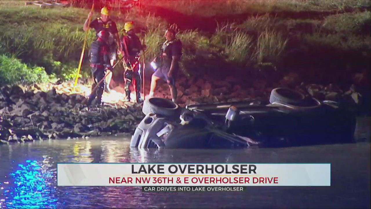 Driver Crashes Vehicle Into Lake Overholser