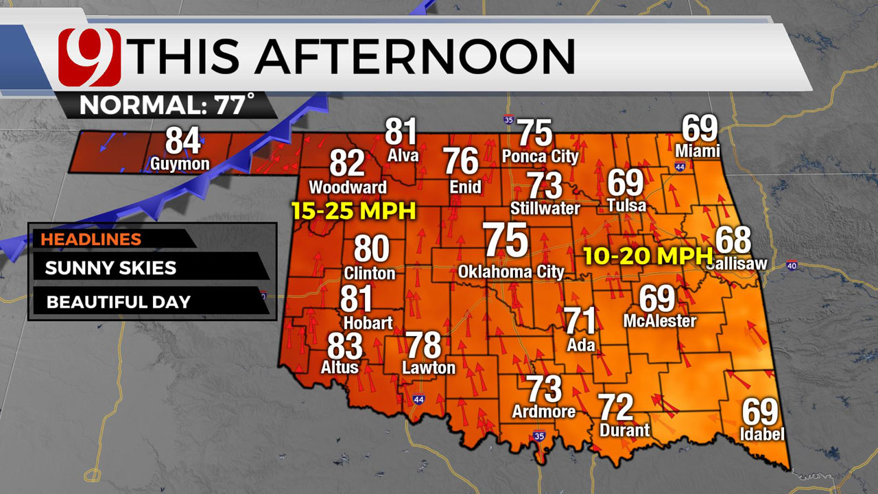 Okla. Sees Chilly Start Monday With Quick Warmup