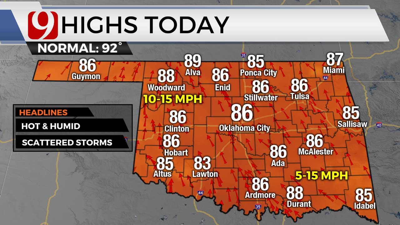 Rain Chances Possible Tuesday Afternoon During Heating Of The Day