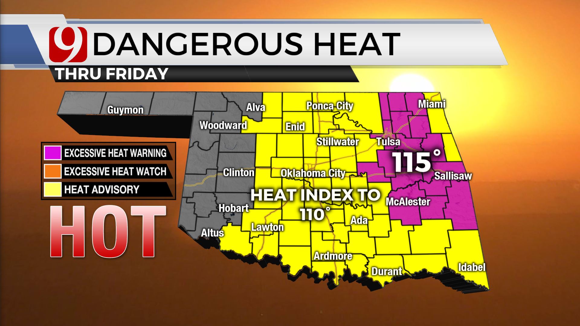 Heat Advisories Continue Through Friday