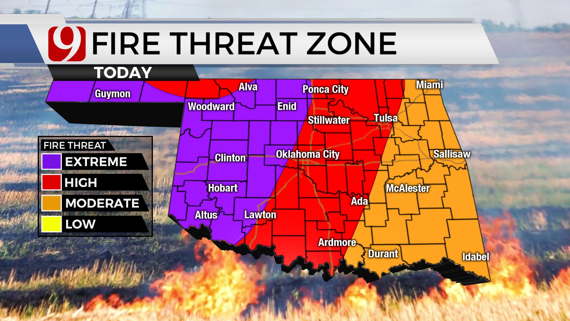 Warm And Windy Day Poses Fire Danger