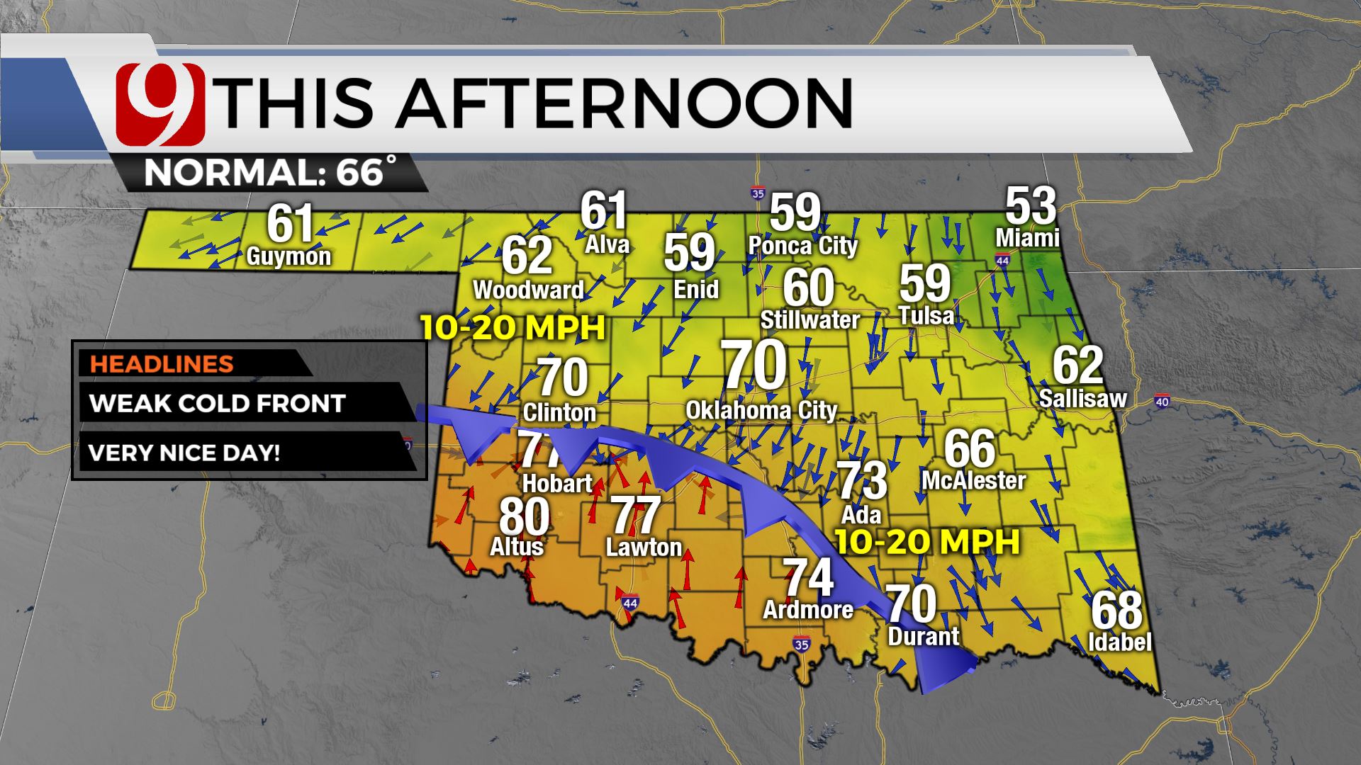 Warm Temperatures And Sunny Skies Heading Into The Weekend