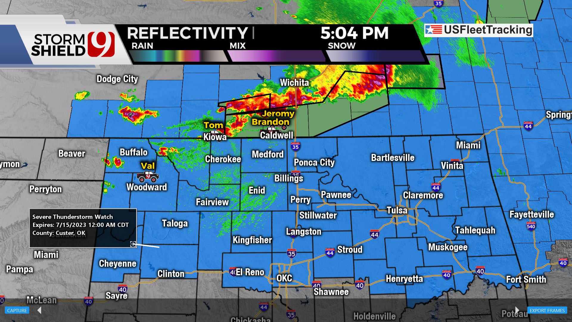 Supercell Thunderstorm Radar
