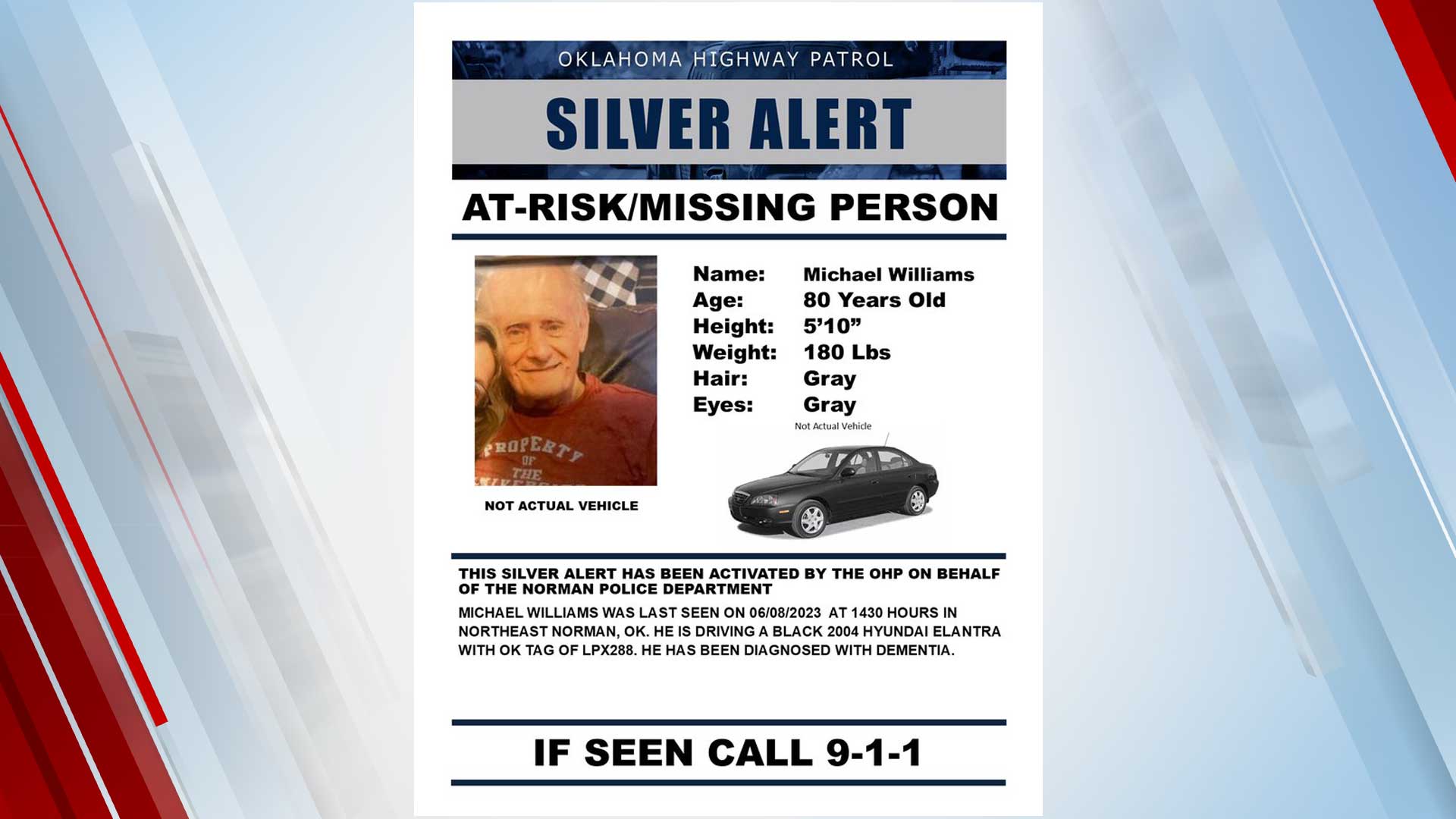 OHP Searching For Missing 80-Year-Old
