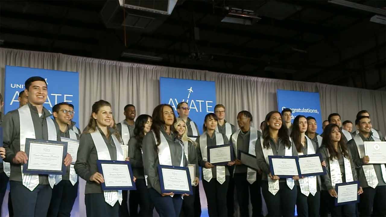 United Airlines First Graduating Class Was 80% Women Or Minorities