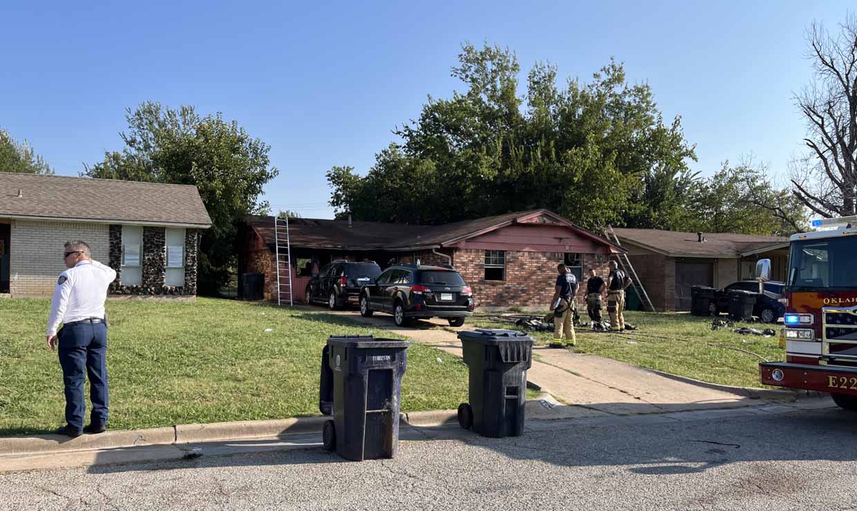 Firefighters Battle Northwest OKC House Fire