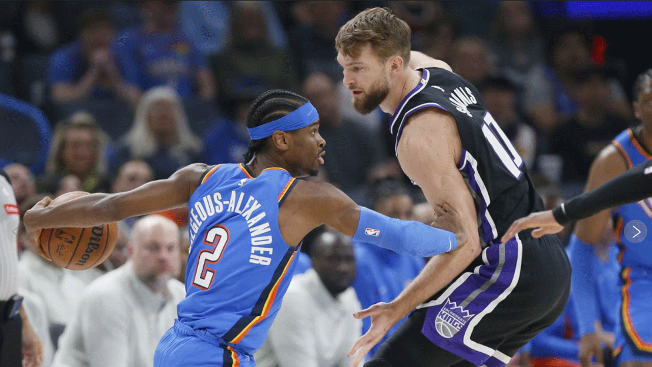 Gilgeous-Alexander Scores 40 As Thunder Top Kings; Sabonis’ Double-Double Streak Ends At 61 Games