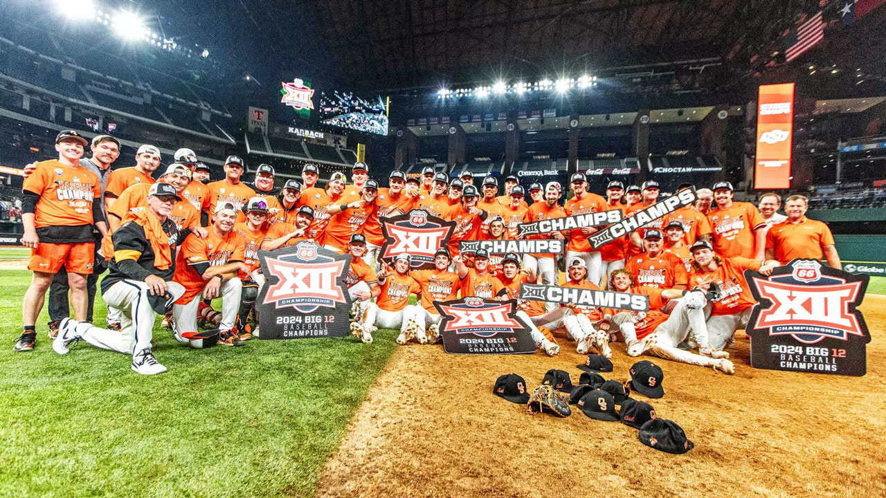 OSU Baseball Defeats Oklahoma 9-3 For Big 12 Championship