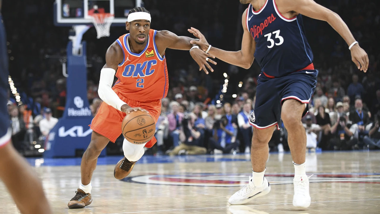 SGA Scores Career-High 45 As Thunder Beat Clippers In First Game ...