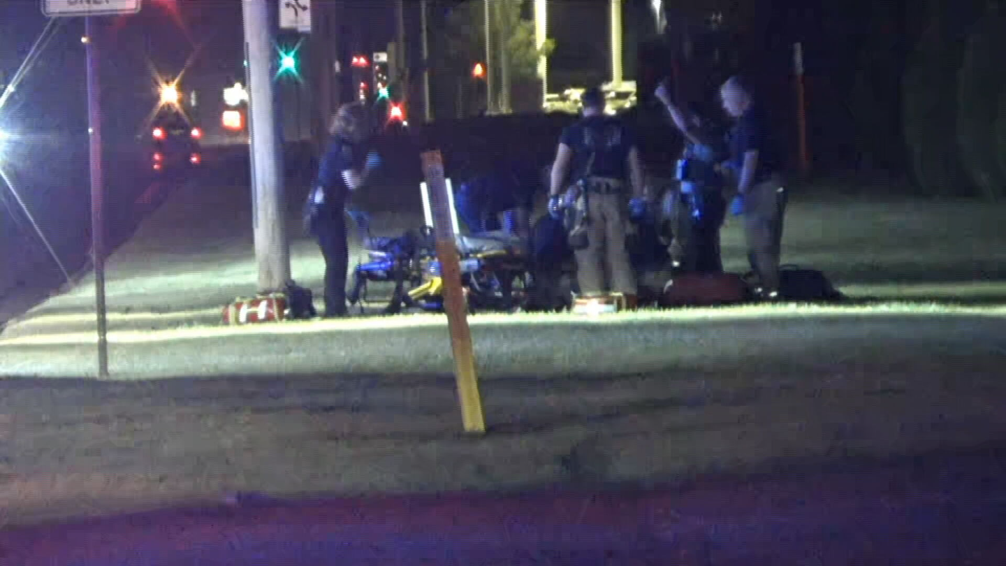 1 person transported to hospital after being hit by car