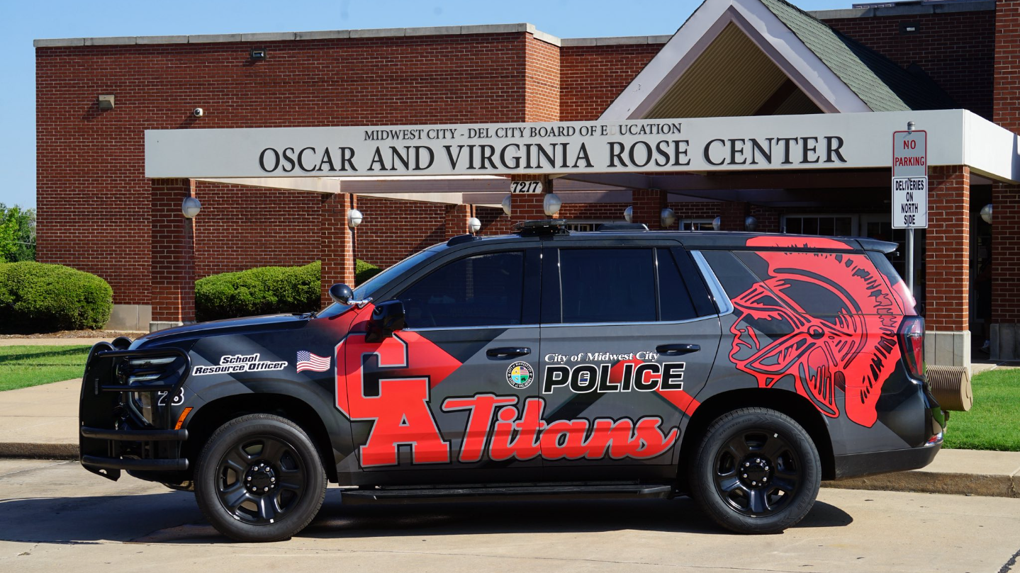 Midwest City Police unveil school resource officer vehicles