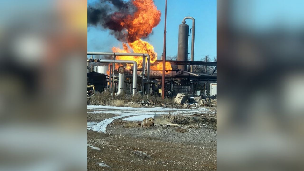 Fire At Gas Plant In Hennessey Contained, No Injuries Reported