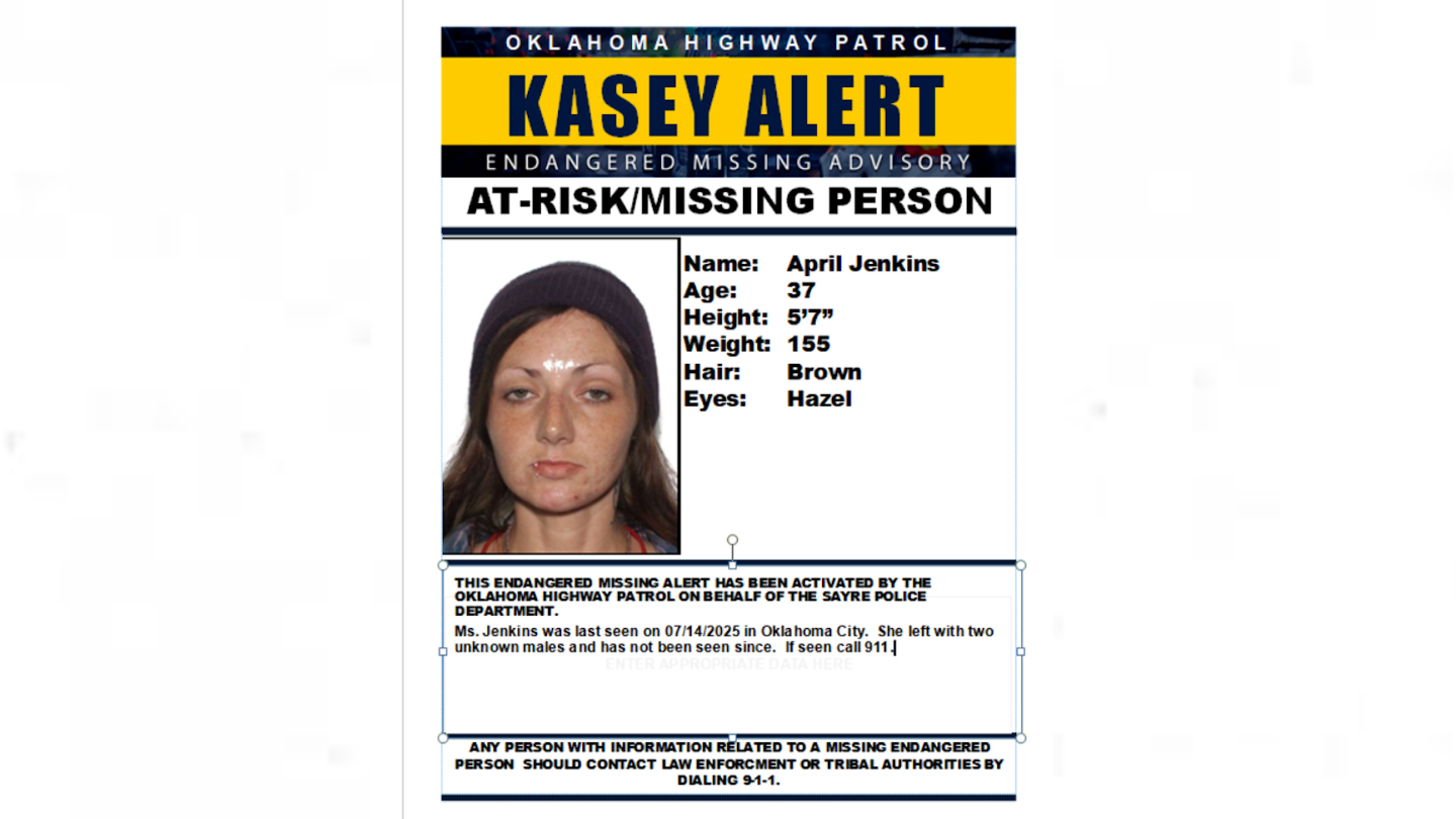 Kasey Alert: 37-year-old April Jenkins
