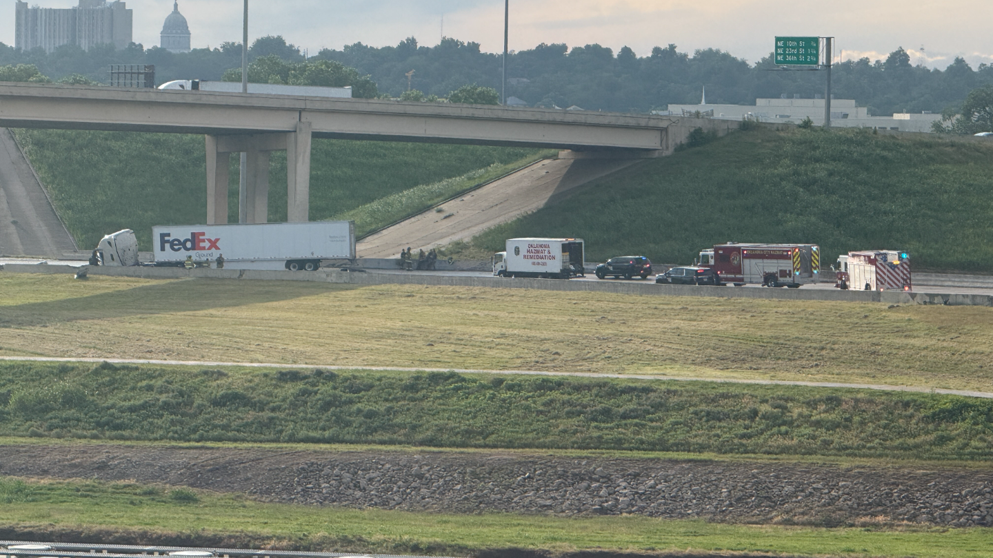 WB I-40 reopened at I-35/Ft. Smith Junction following crash
