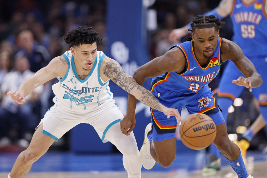 Shai Gilgeous-Alexander scores 30, Thunder win 141-106 over Hornets