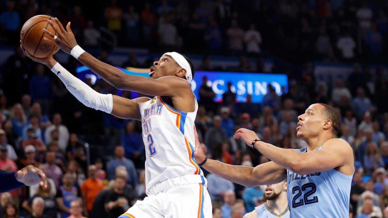 Gilgeous-Alexander scores 37 as NBA-leading Thunder beat Grizzlies for ...