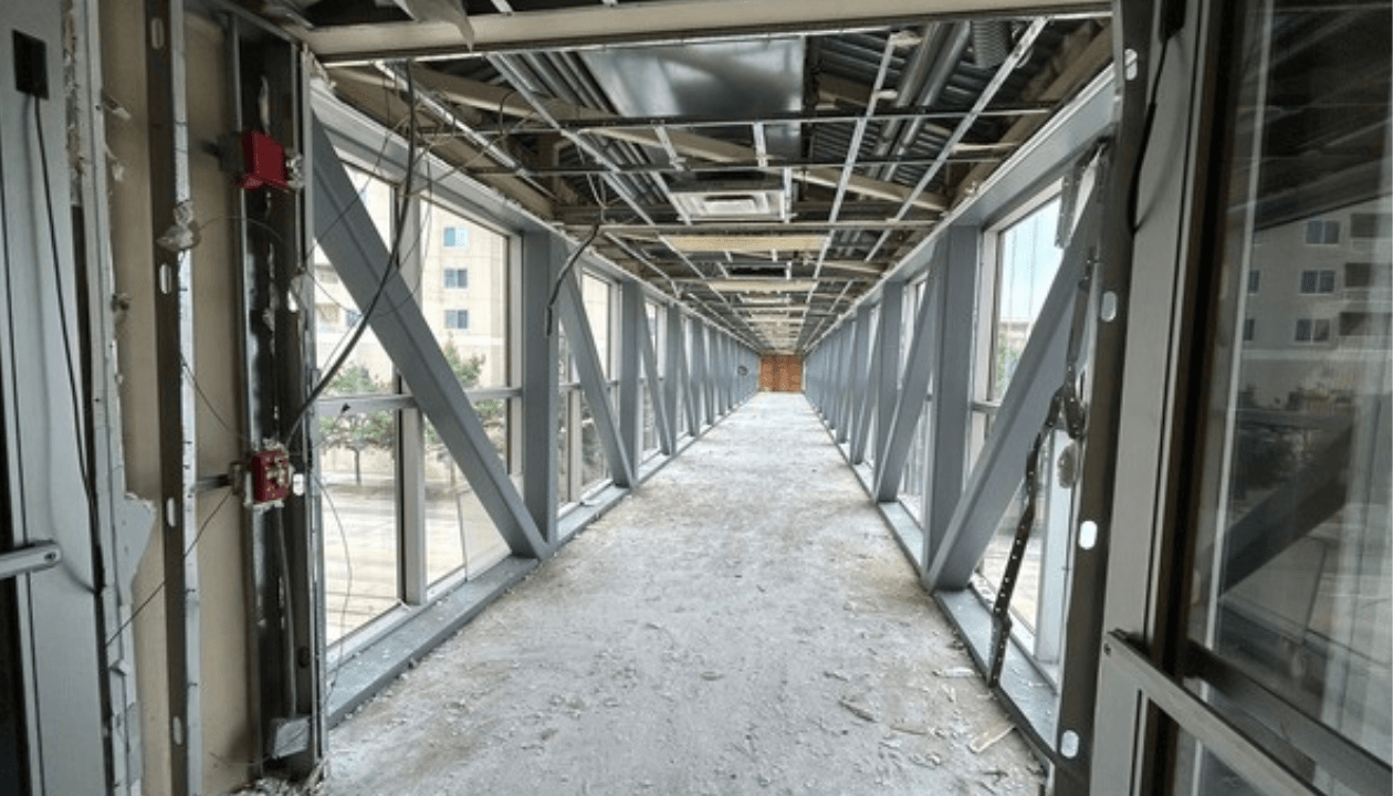 Skybridge demolition begins as part of new OKC arena project