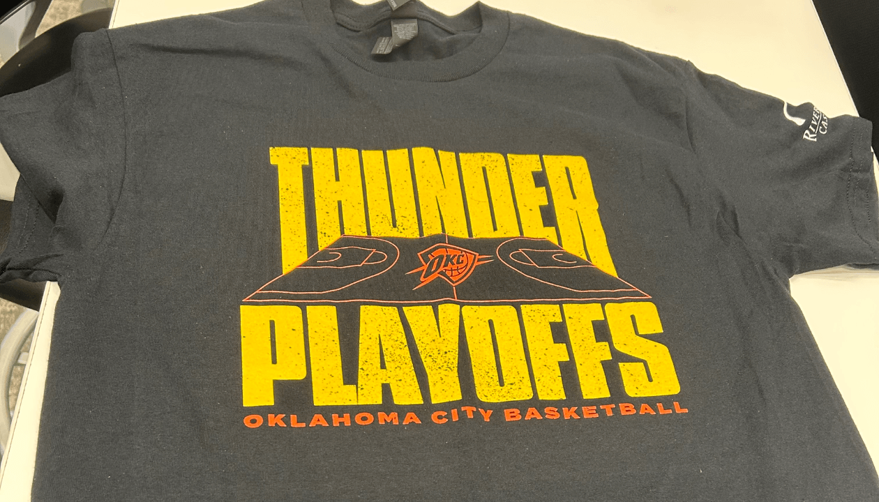 Thunder reveal Game 2 playoff shirt ahead of semifinals matchup with ...