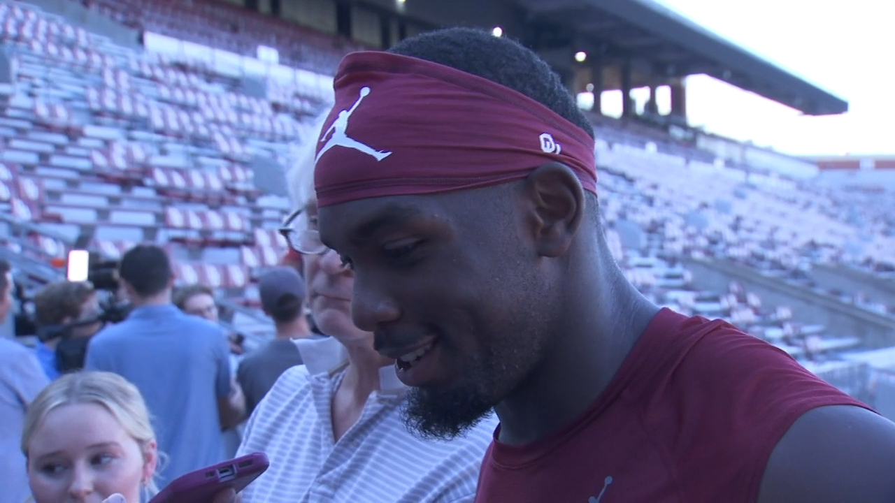 Oklahoma linebacker Kobie McKinzie looks ahead to Michigan showdown